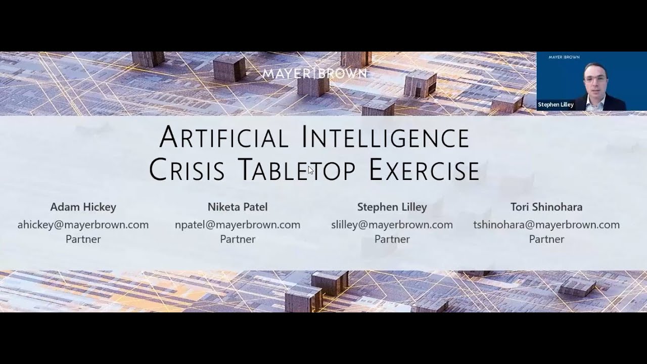 Artificial Intelligence Crisis Tabletop Exercise - YouTube