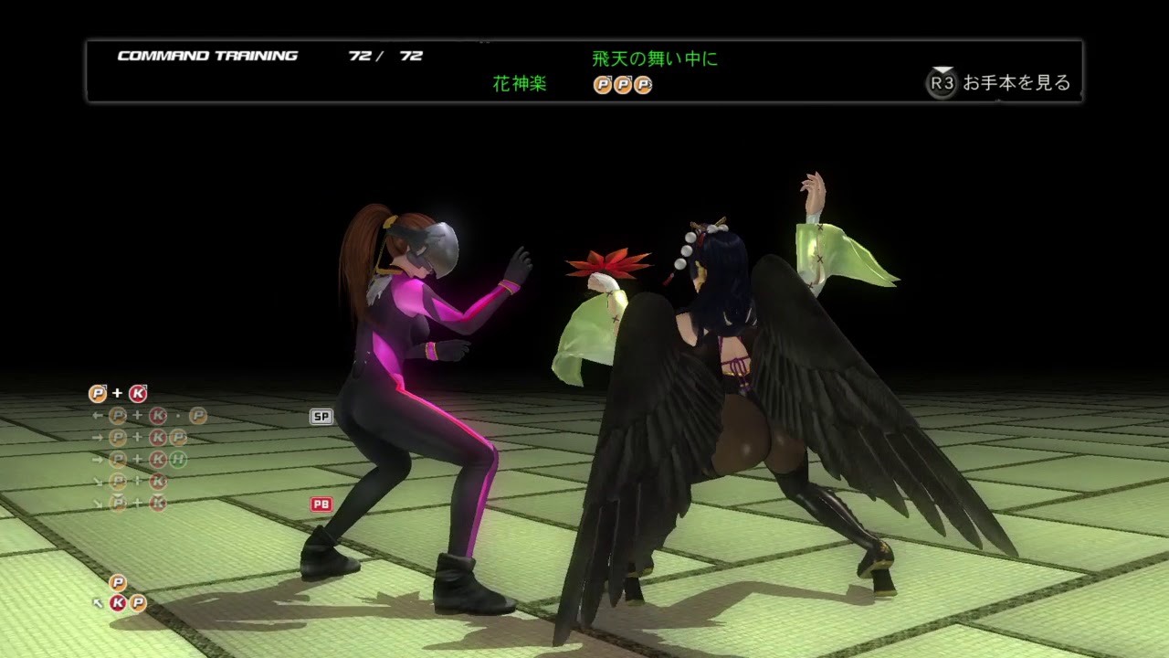 DEAD OR ALIVE 5 Last Round Nyotengu move list (commands) - YouTube