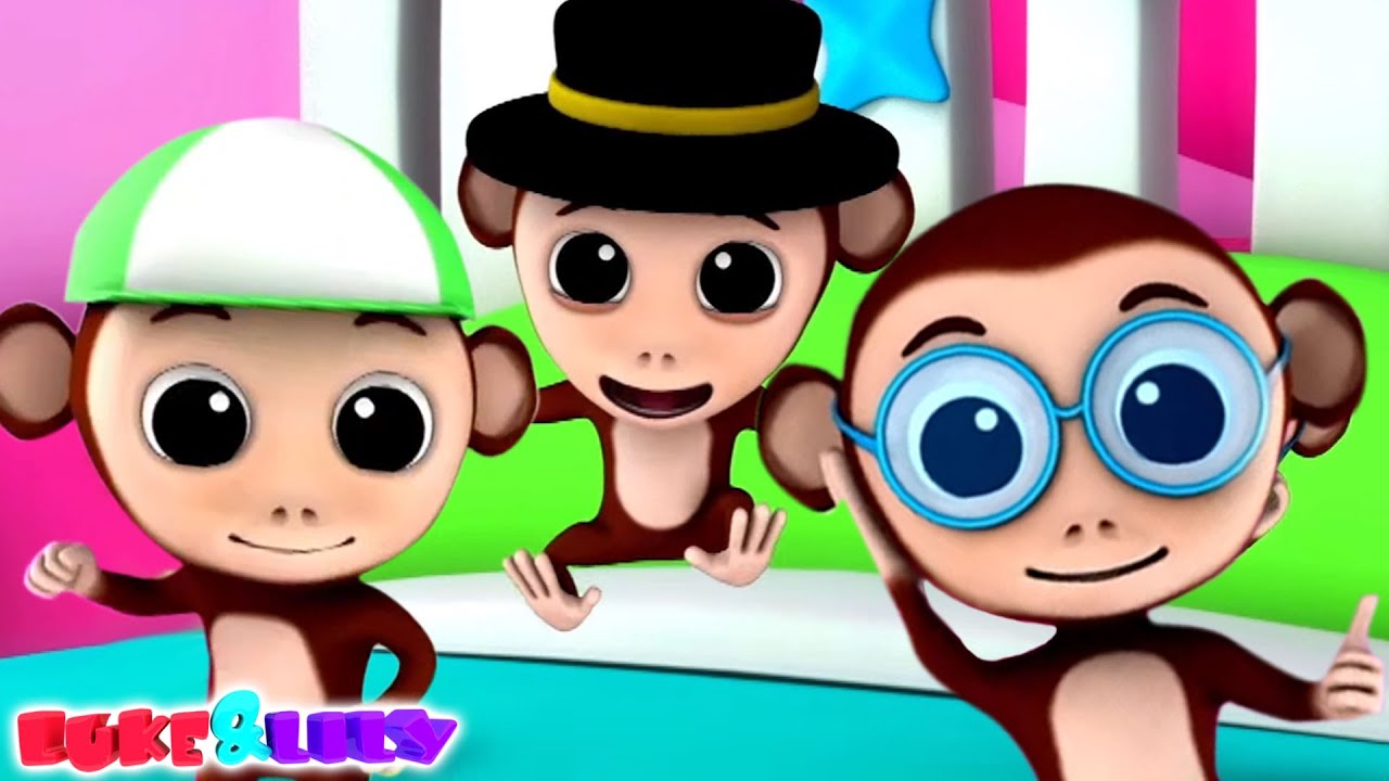 Cinque Scimmiette + Altre Canzoni Prescolari per Bambini - YouTube