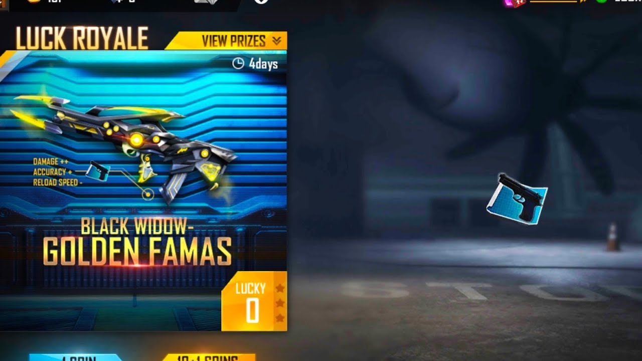 New Weapon Golden Famas gun in free fire - YouTube