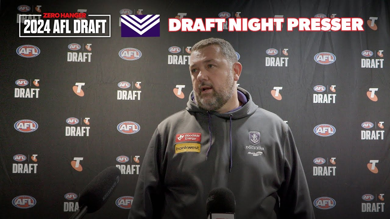 Fremantle Draft Night Presser | AFL Draft Night 2024 - YouTube