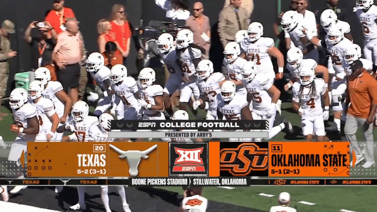 ABC CFB intro | 20 Texas @ 11 Oklahoma State | 10/22/2022 - YouTube