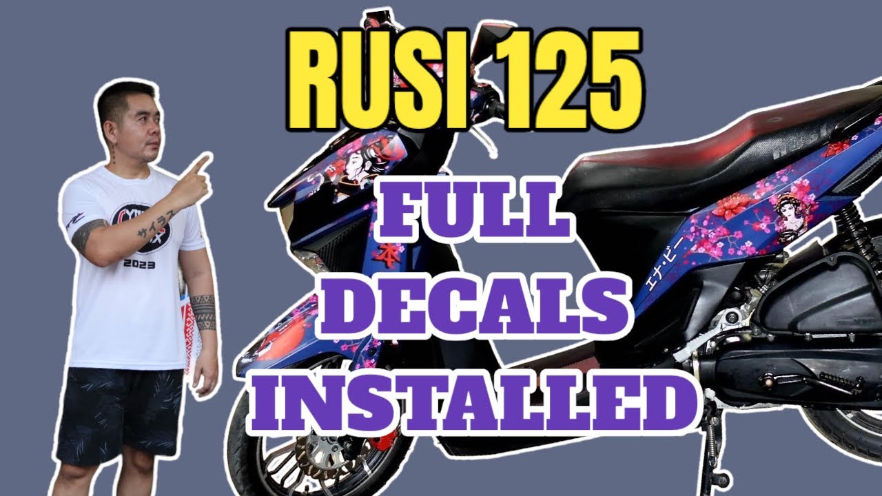 Rusi 125 full decals installed. - YouTube