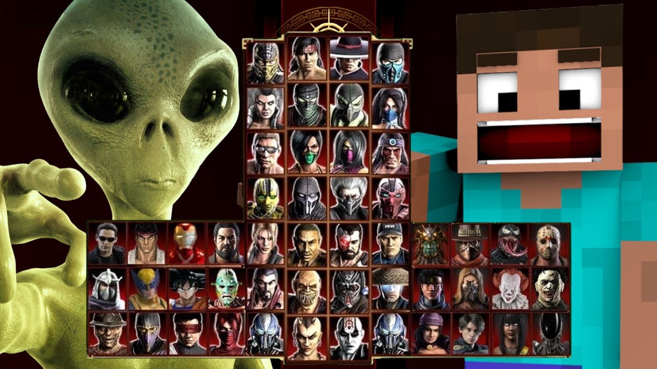 Mortal Kombat 9 - ALIEN & STEVE MINECRAFT - Expert Tag Ladder ...