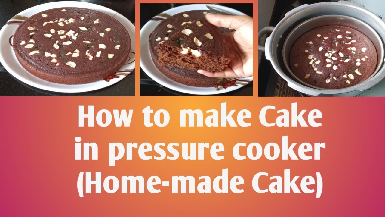 How to make cake in pressure cooker//Home made cake🍰 Bourbon biscuit 🍪 ...