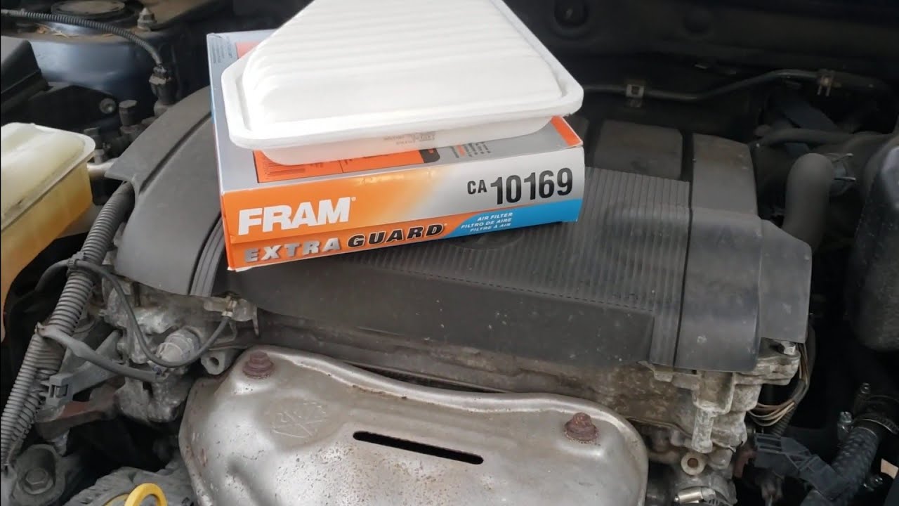 How to Replace Engine Air Filter Toyota Rav4 four cyl 2.5 2012 and ...