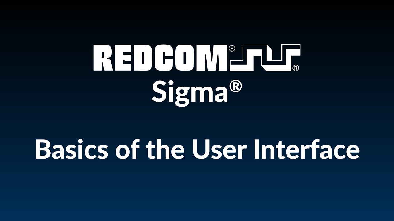 Basics of the User Interface | REDCOM Sigma - YouTube