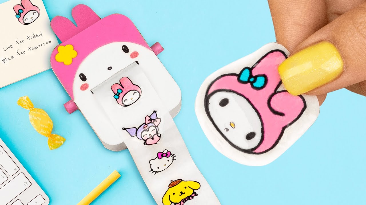 DIY Sticker Print Machine / How to Make Stickers - YouTube