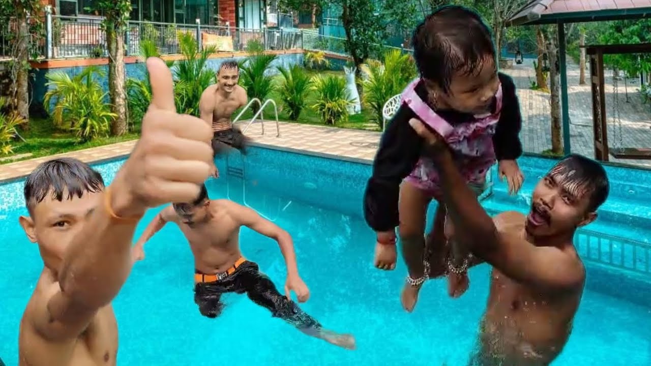 😱 24 Hours In Swimming Pool Challenge - YouTube