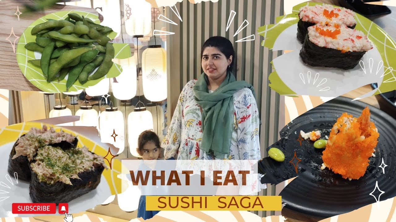 Tried Sushi for the First time | Sushi Saga | Japenese Food | Eat sushi ...