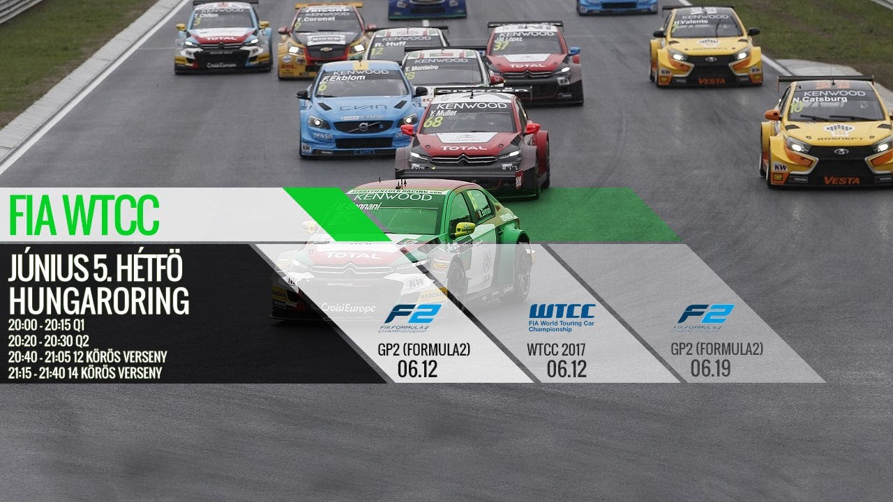 SIMCO WTCC 2017 - Round 4 - Hungaroring - rFactor 2 - LIVE! - YouTube