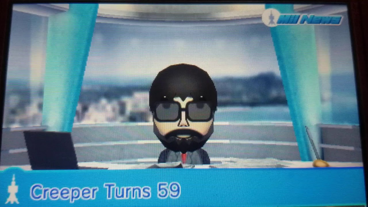Tomodachi Life - Mii News - Creeper Turns Into Age 59-Year Old - YouTube