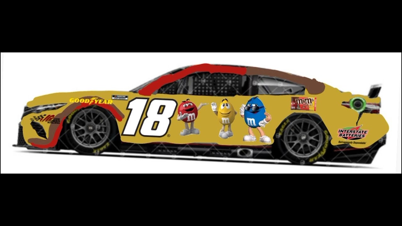 paint scheme concept kyle Busch 2022 18 m&ms mix Toyota - YouTube