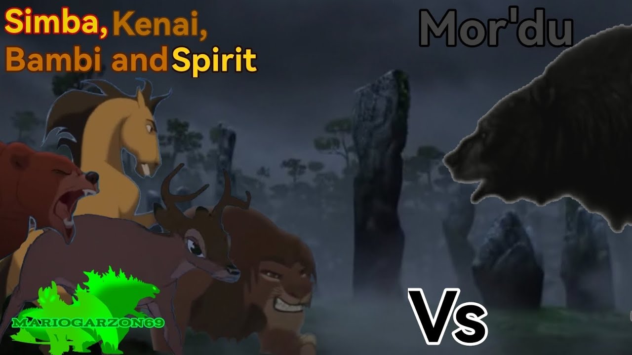 Simba, Kenai, Spirit and Bambi vs Mor'du (Part 2) - YouTube