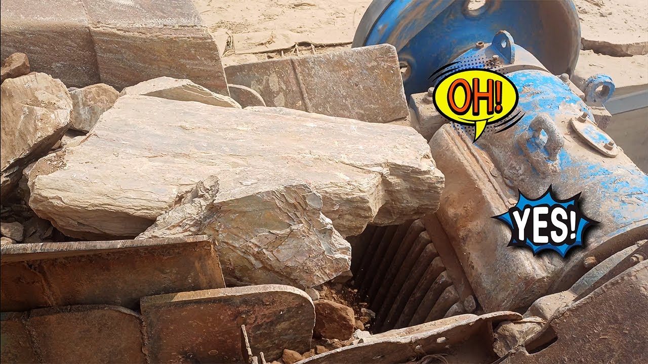 Powerful Rock Crusher Grinding Rocks |Amazing Rock Crushing Process ...