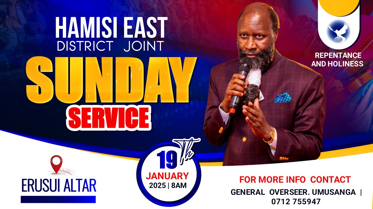 HAMISI EAST DISTRICT JOINT CELEBRATION SUNDAY SERVICE ||19.01.2025 ...