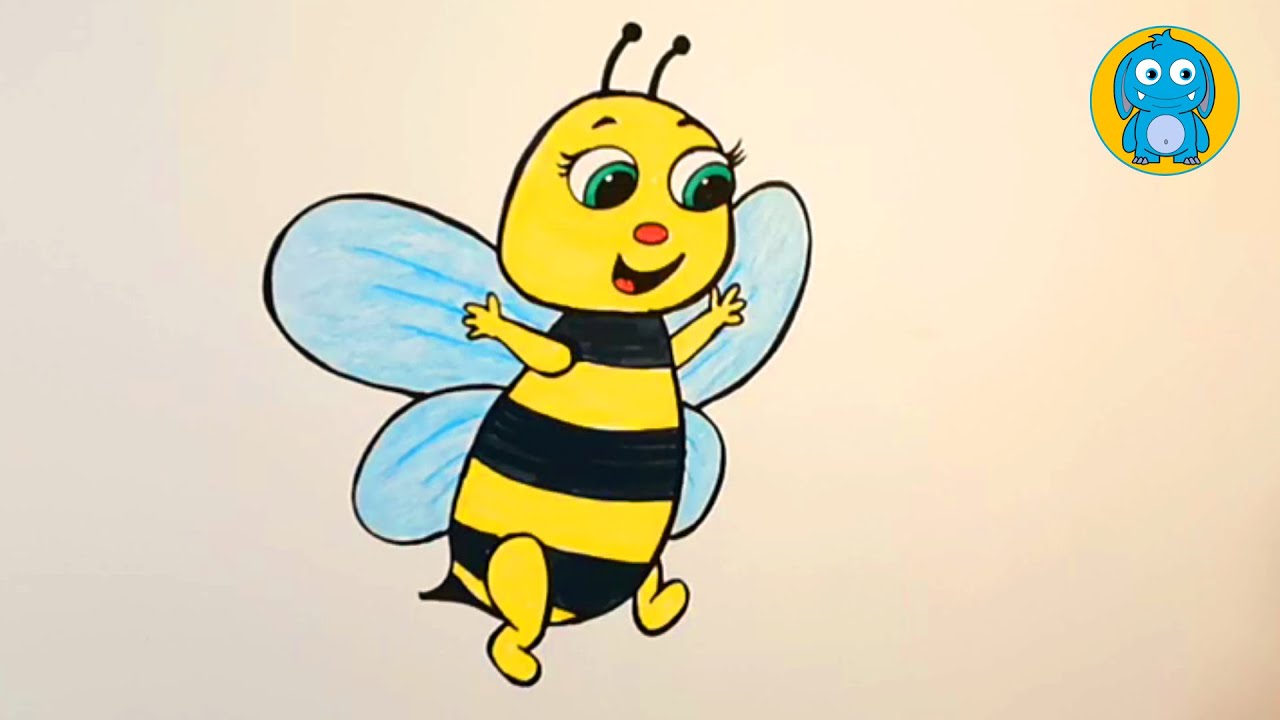 KOLAY ARI ÇİZİMİ 🐝🐝HOW TO DRAW A BEE 🐝🐝 - YouTube