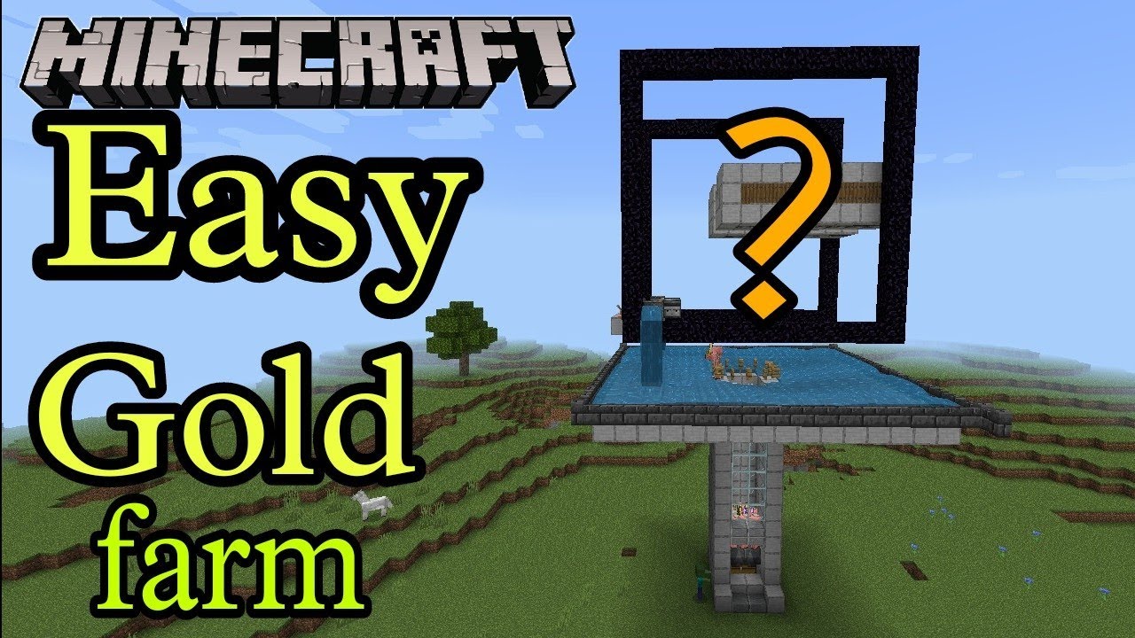 Automatic gold Farm in Minecraft pe Minecraft gold Farm keise banaye ...