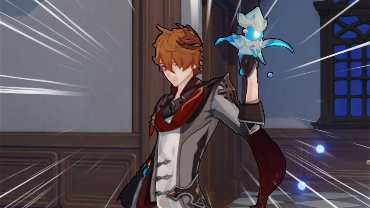 Childe is so powerful that he don't even need a bow to shoot arrow ...