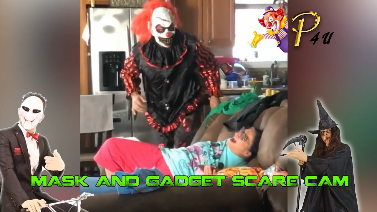 Funny scare cam 2022 _ Masks and toys prank with Saw man #8 - YouTube
