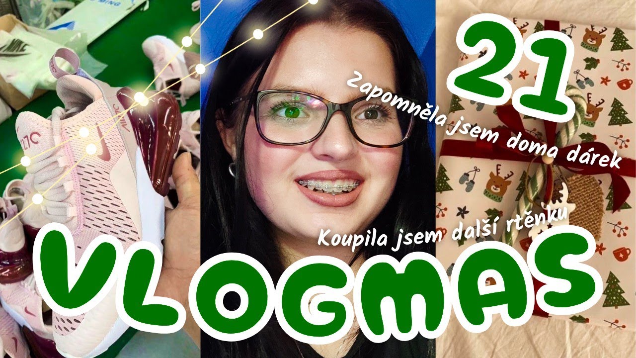 VLOGMAS #21 | zase nakupuji, zapomněla jsem doma dárek - YouTube