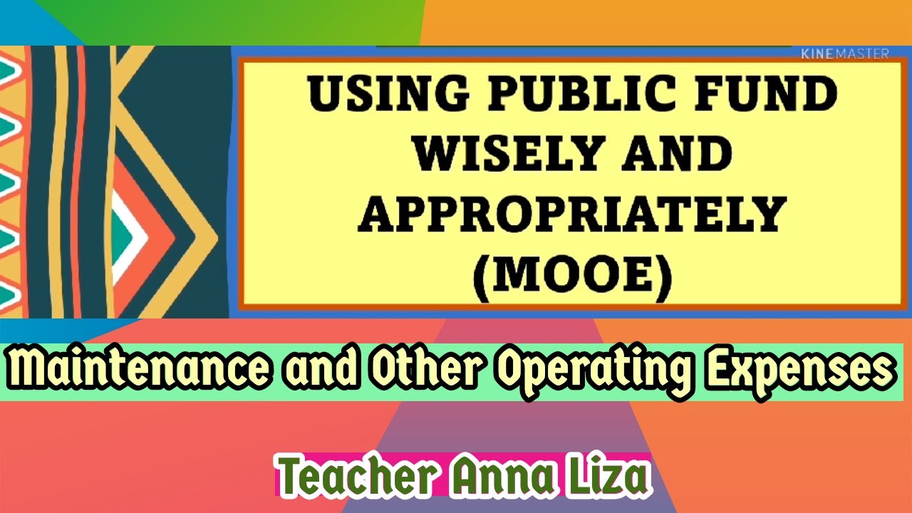 MOOE AND ITS USES | USING PUBLIC FUNDS WISELY AND APPROPRIATELY ...