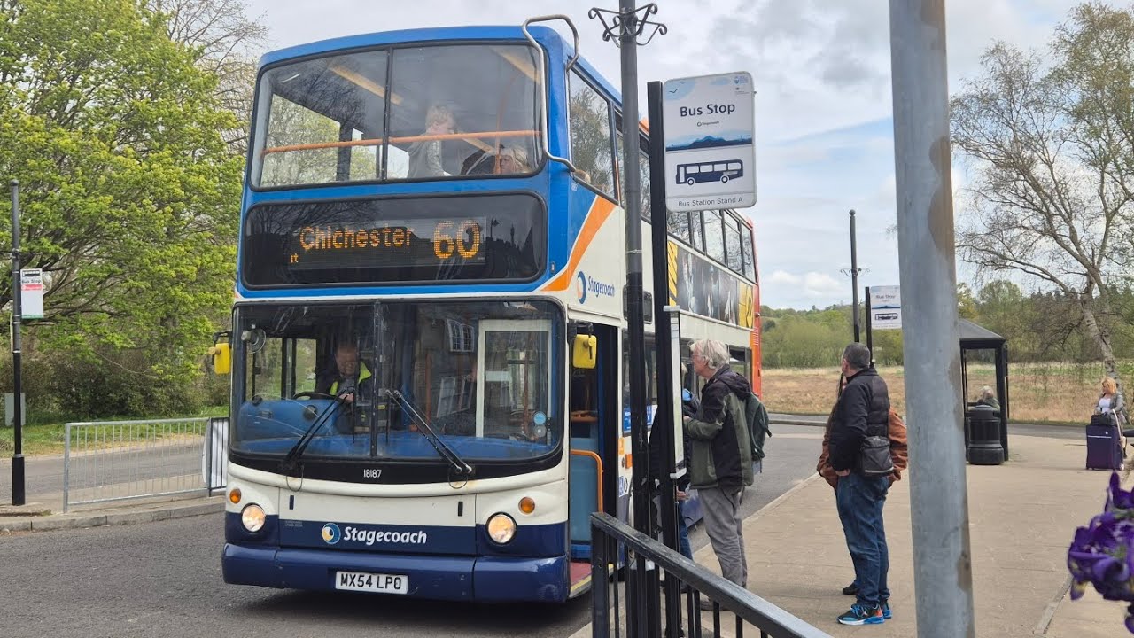 Onboard Stagecoach Bus 18187 (MX54 LPO) | Alexander Dennis Trident ...