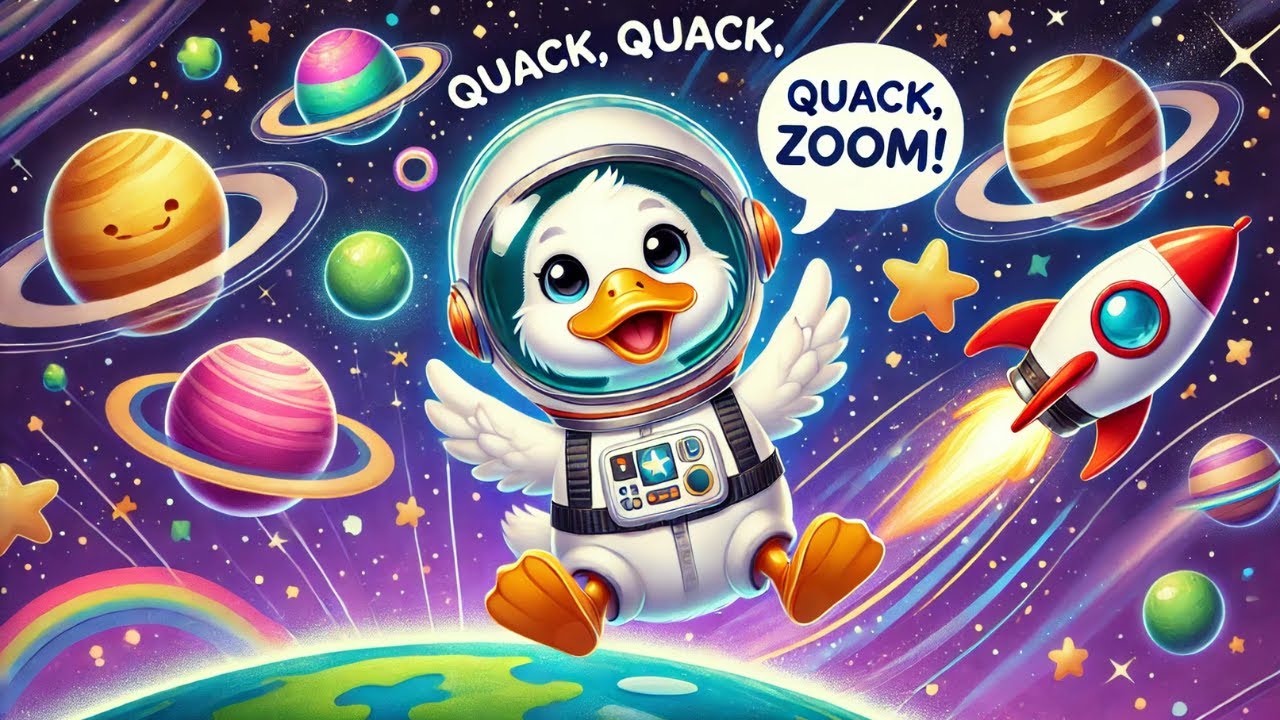 "Five Little Ducks: SPACE ADVENTURE! 🚀🌠 | Fun Kids Song & Nursery Poem ...