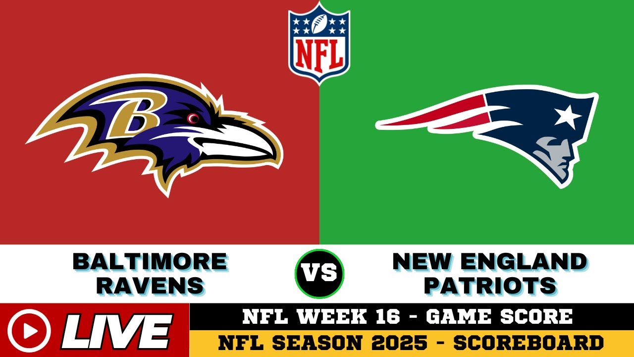 LIVE : New England Patriots Vs Baltimore Ravens | NFL 2025 | NFL Live ...