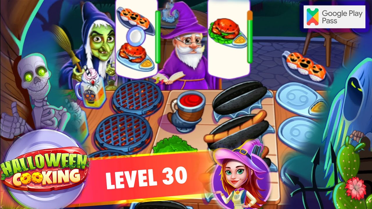 GOOGLE PLAY PASS HALLOWEEN COOKING GAME GAMEPLAY LEVEL 30 - YouTube