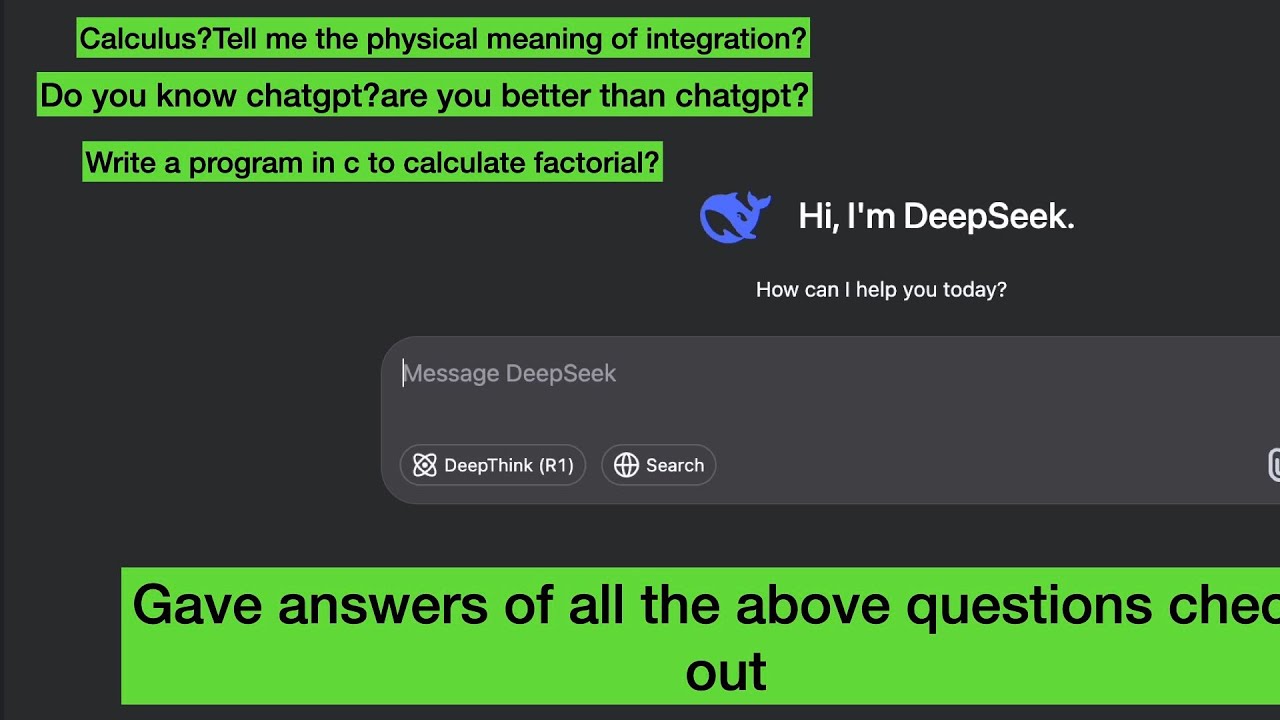 so this is I am using deepseek let's see what it can do - YouTube