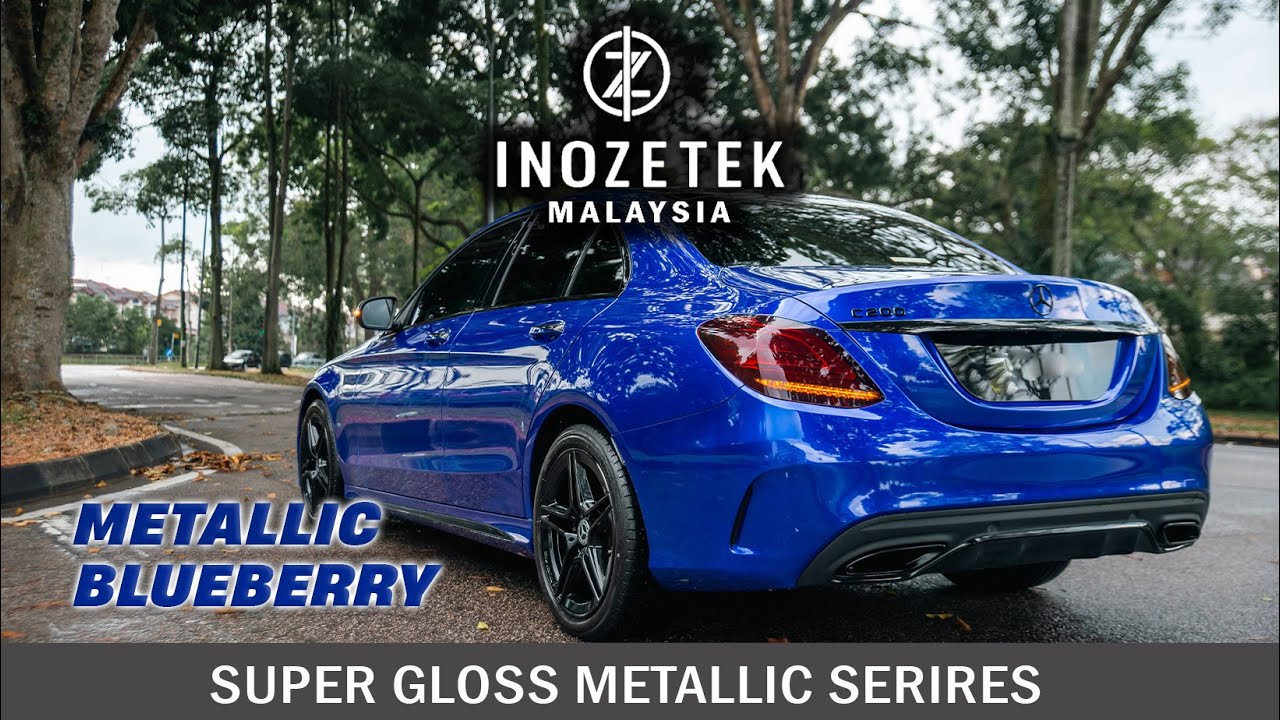 Mercedes C200 l Metallic Blueberry l Super Gloss Series l INOZETEK ...