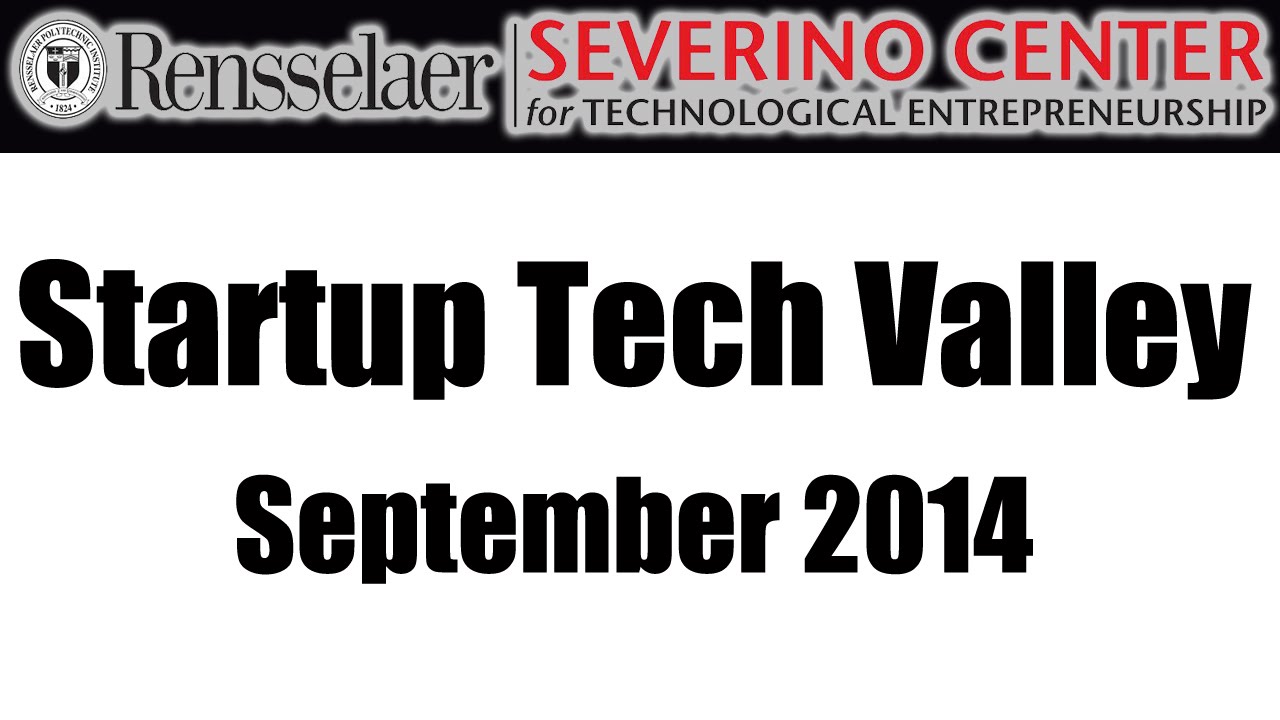 Startup Tech Valley - September 2014 - YouTube