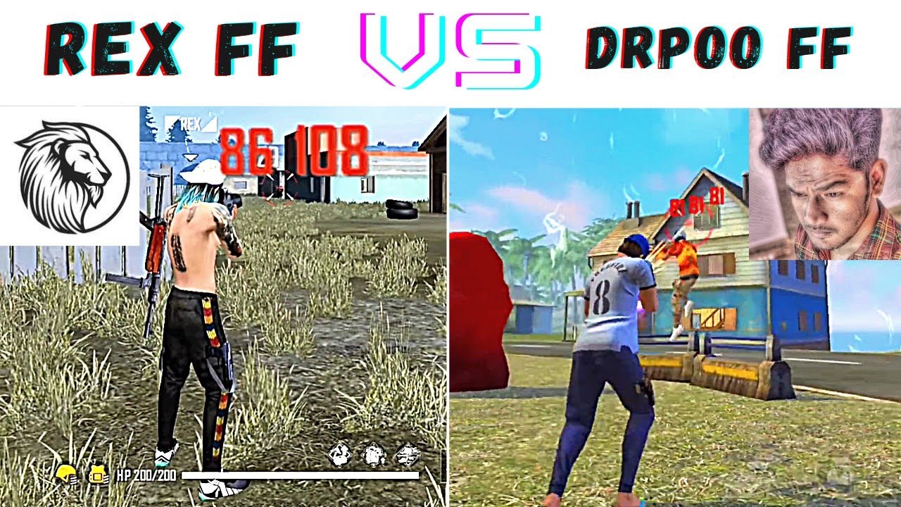 REX FF VS DRPOO FF 🌟 HEADSHOTS 💥 - YouTube