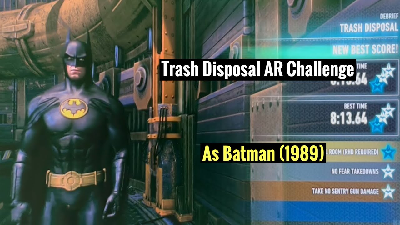 Batman Arkham Knight - Trash Disposal AR Challenge - As Batman (1989 ...