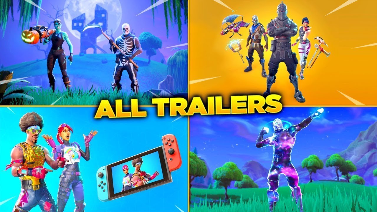 ALL FORTNITE Trailers! (Seasons 1-7) - High Quality - YouTube