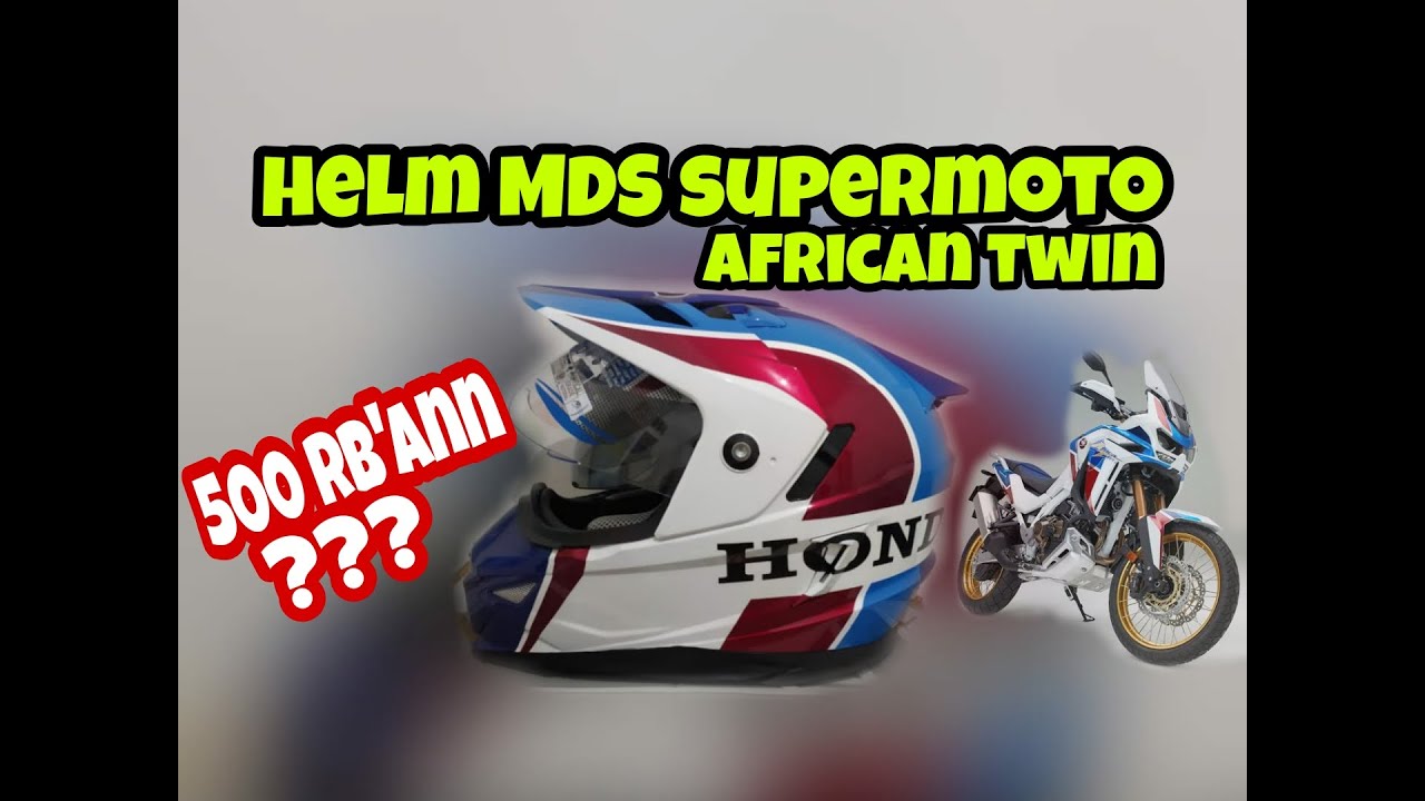 HELM MDS SUPERMOTO REPAINT HONDA AFRICAN TWIN SE , MANTUL SOBB ...