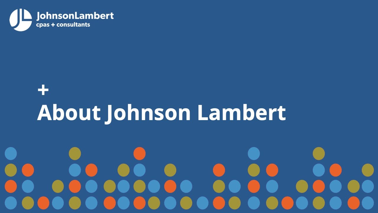 WEBINAR | About Johnson Lambert | 2020 - YouTube