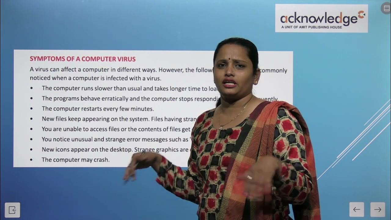 ACKNOWLEDGE COMPUTER CLASS 8 CHAPTER 6 COMPUTER VIRUSES - YouTube