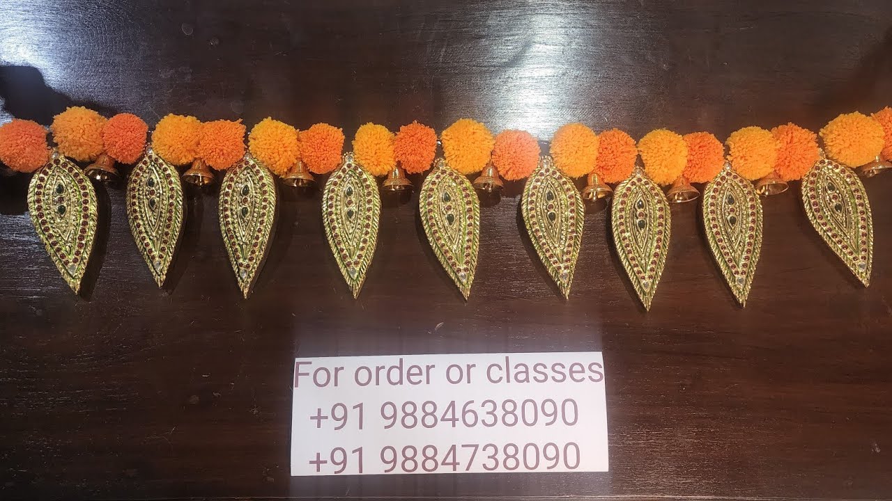 maavilai thoranam/mango leaf decoration in tanjore painting.how to ...