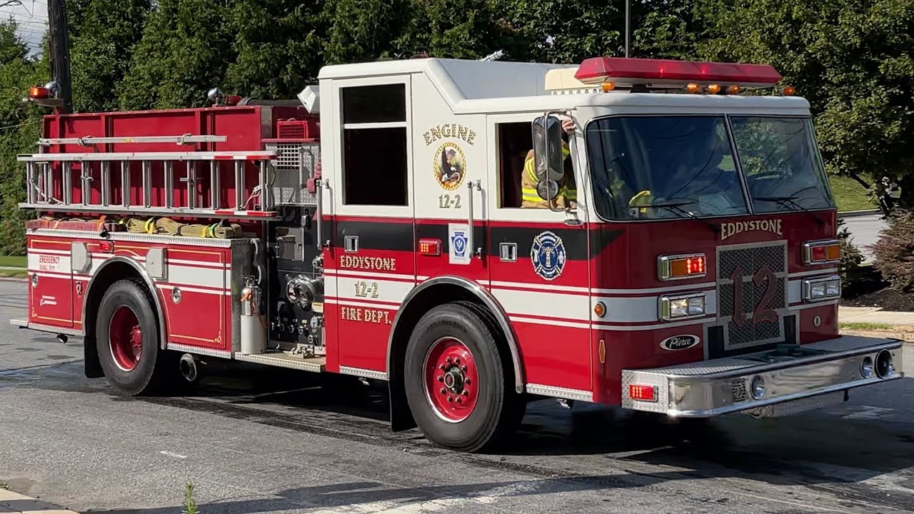 Eddystone Fire Company Engine 12-2 Responding - YouTube