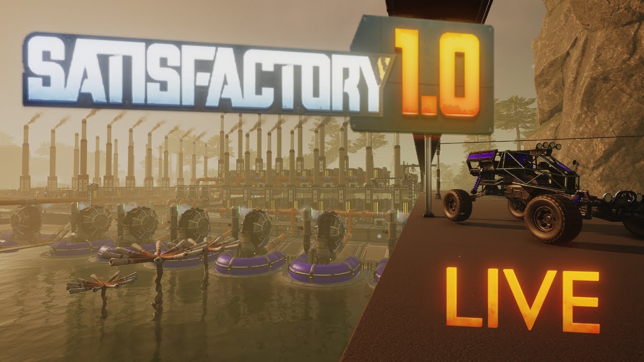 Another Day in the Factory - Satisfactory Live - YouTube
