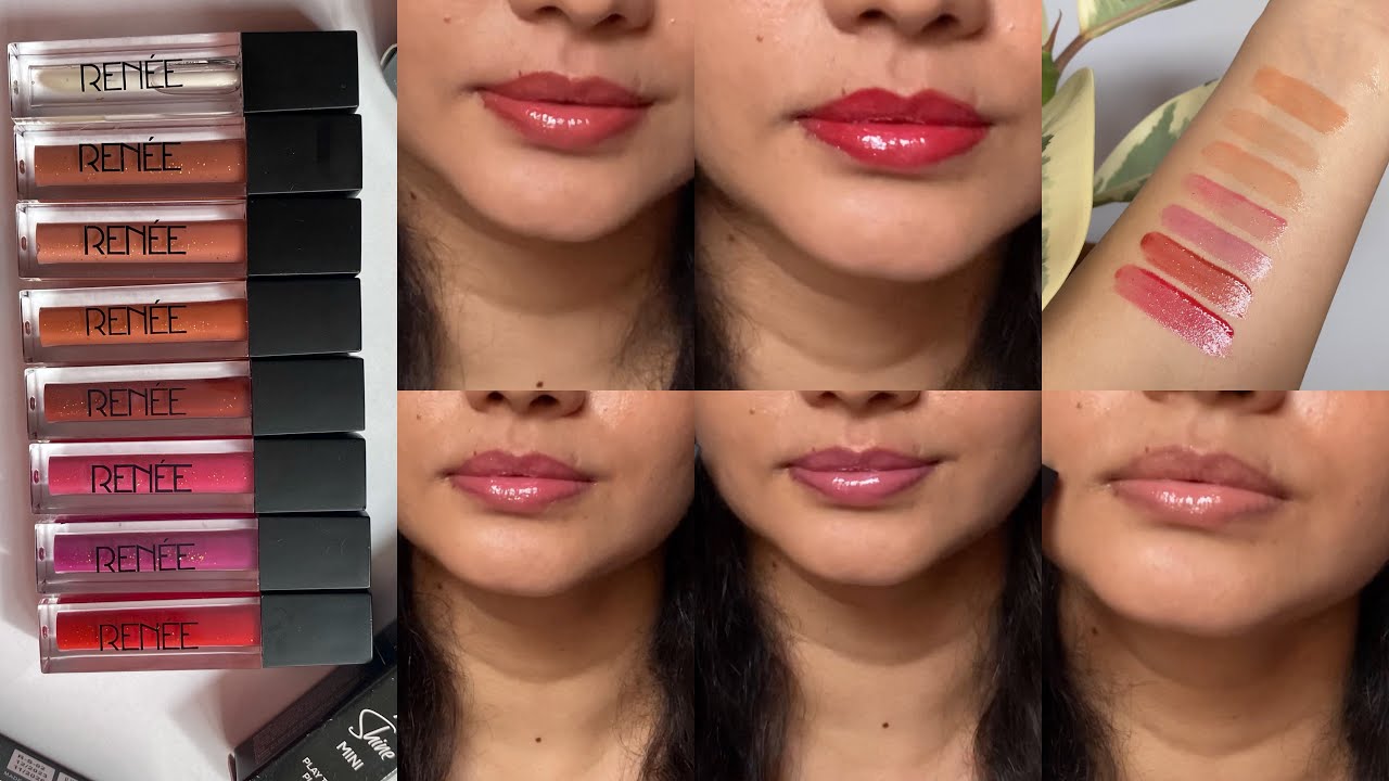 Renee see me shine MINI Lipgloss | Quick Review & swatches - YouTube