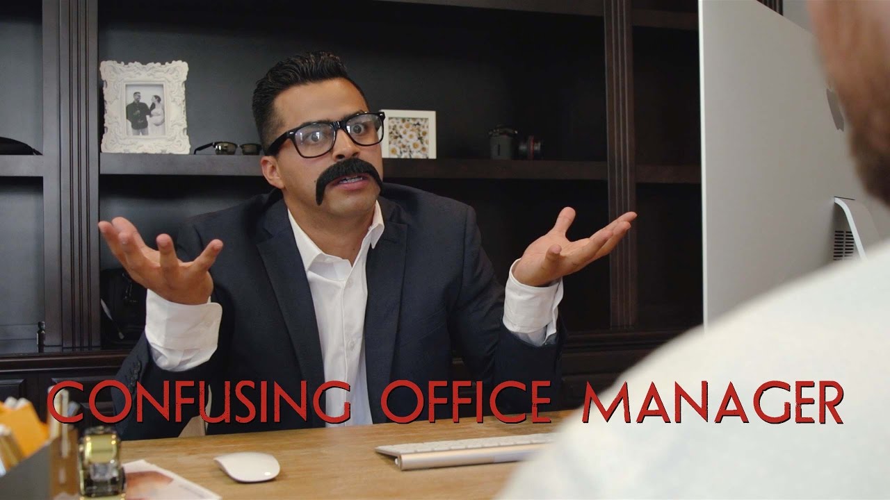 Confusing Office Manager - David Lopez - YouTube