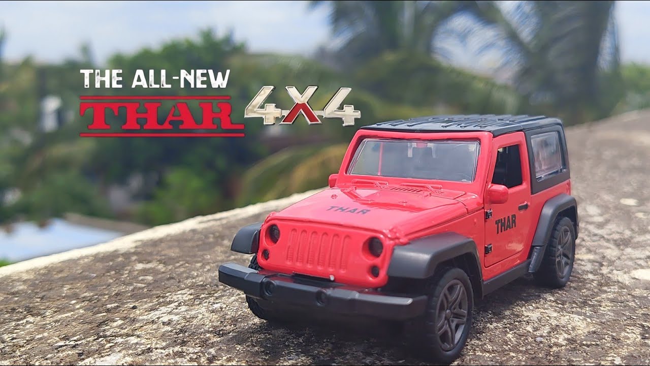 Unboxing of my all new Mahindra Thar | diecast model | red | - YouTube