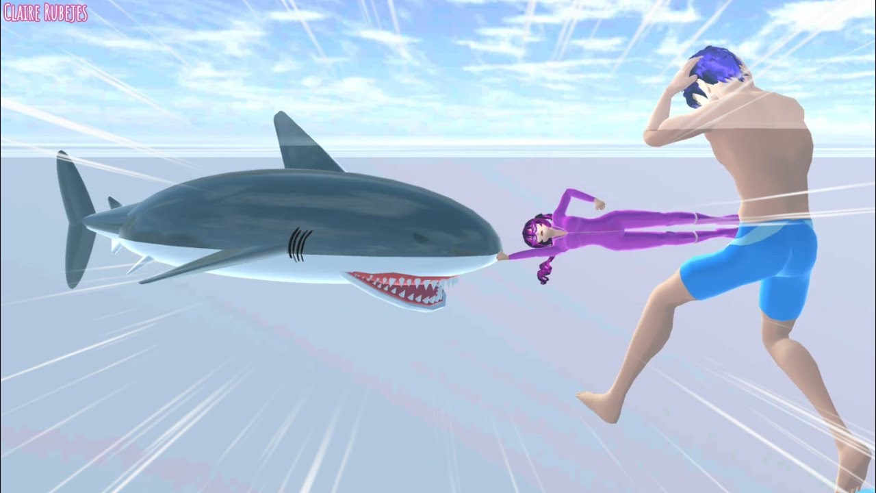 SUPER SAKURA : SHARK ATTACK | SAKURA SCHOOL SIMULATOR STORY - YouTube