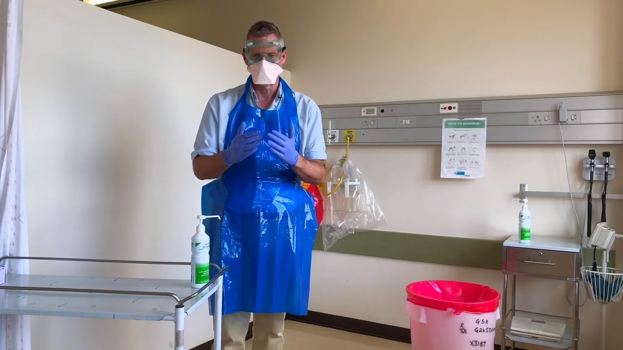 Demonstration Of Doffing (Taking Off) Personal Protective Equipment ...