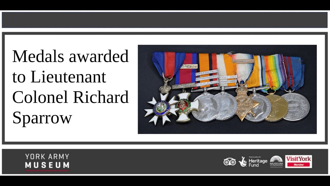 Medals awarded to Lieutenant Colonel Richard Sparrow - YouTube