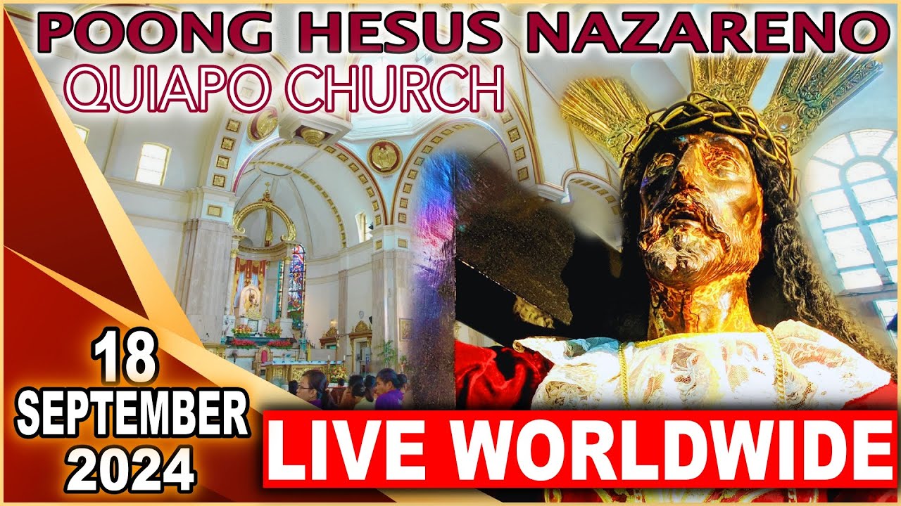 Quiapo Church Live Mass Today - 18 September 2024 (Wednesday) HEALING ...