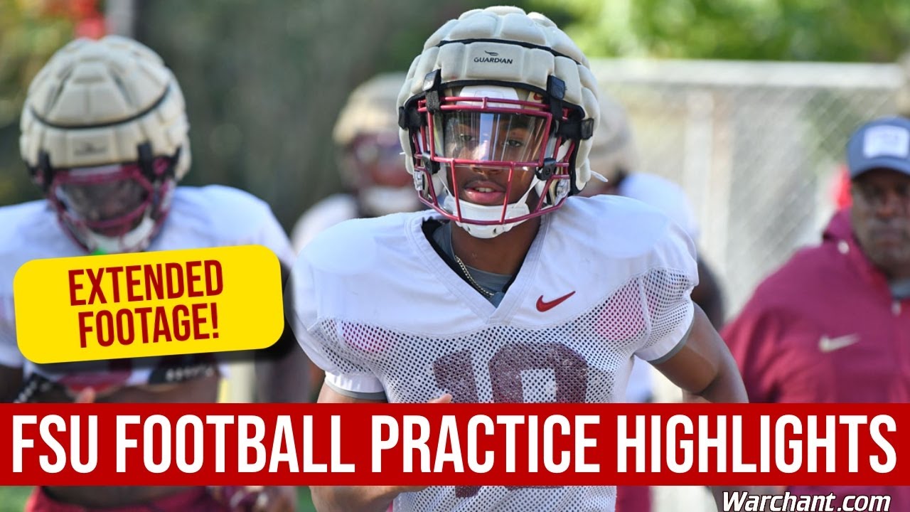 FSU Football PRACTICE HIGHLIGHTS | October Bye Week Wednesday Practice ...